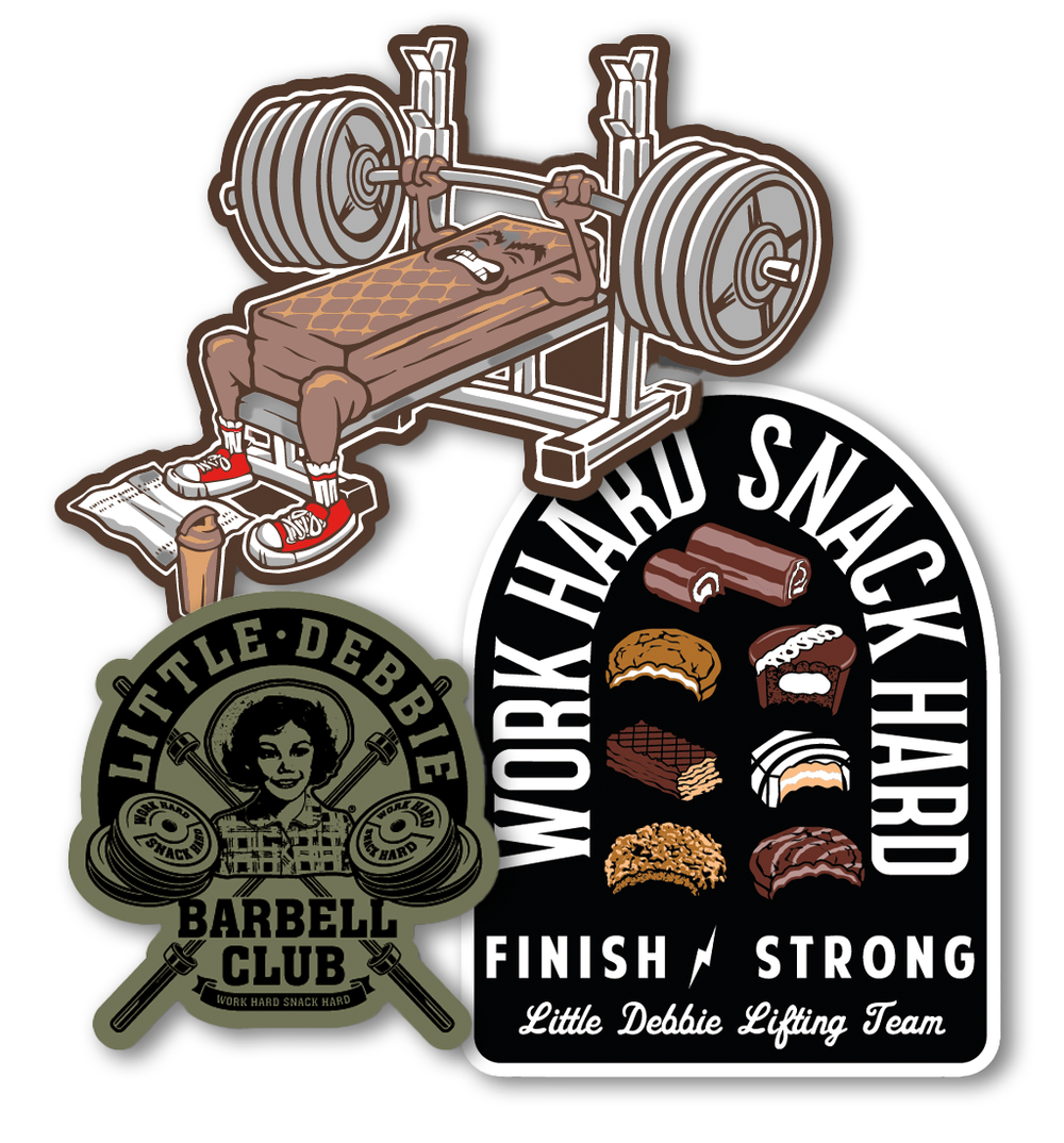 Stickers & Gear – WORK HARD SNACK HARD