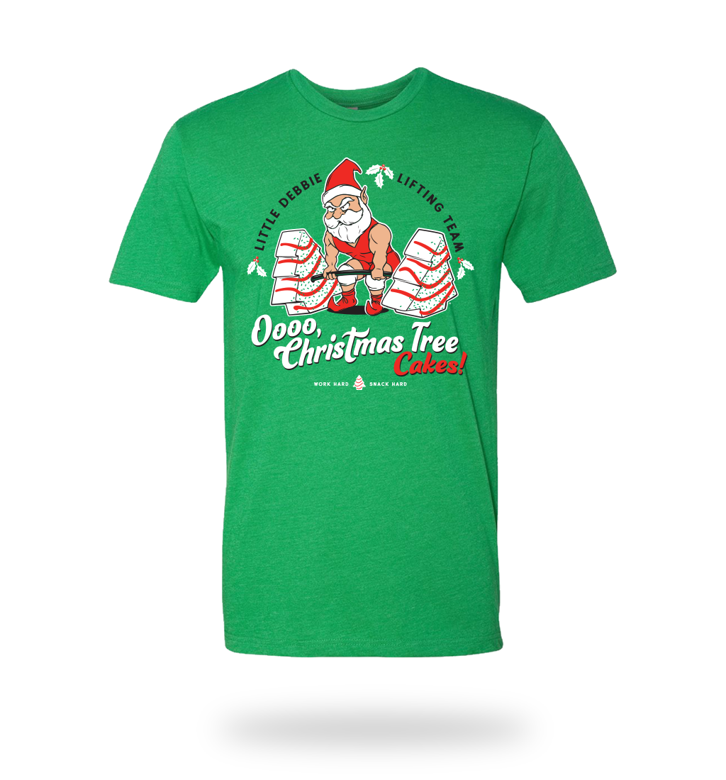 LITTLE DEBBIE ELF DEADLIFT SHIRT – WORK HARD SNACK HARD