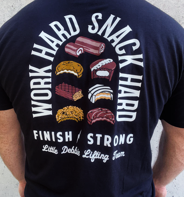T-SHIRTS – WORK HARD SNACK HARD