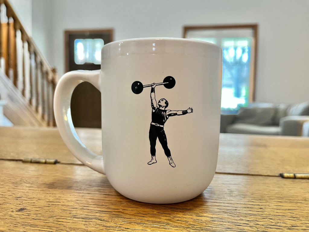 STRONGMAN MUG – WORK HARD SNACK HARD