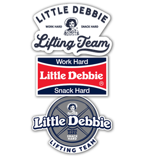 OG Logos Little Debbie Sticker Pack (3) – WORK HARD SNACK HARD